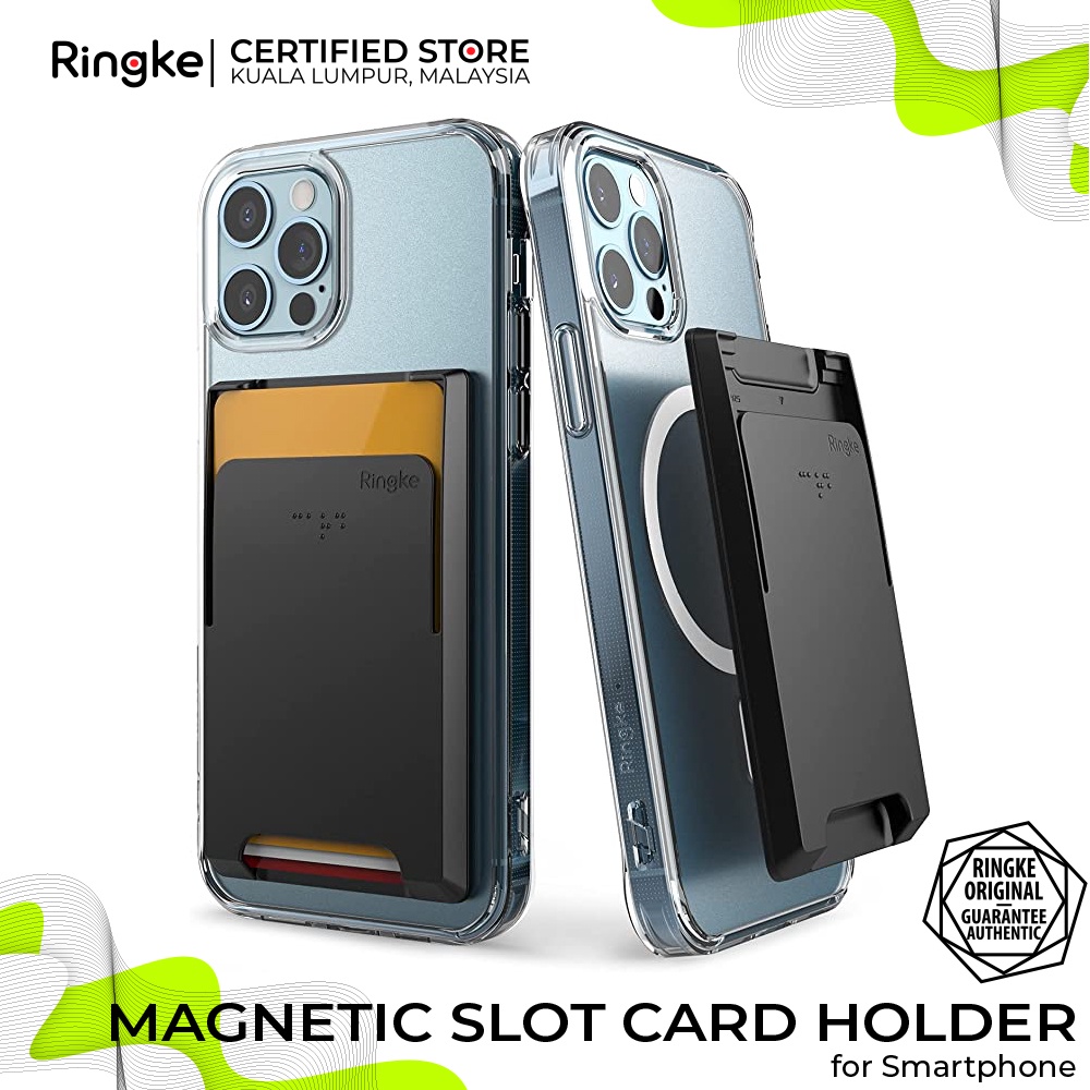 RINGKE® MAGNETIC SLOT CARD HOLDER COMPATIBLE with MagSafe, Slim Premium ...