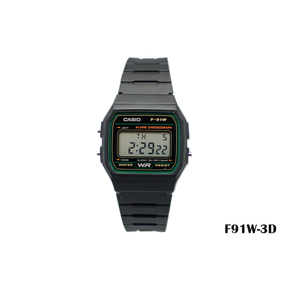 Original F-91W-1D / F-91W-3D Classic Retro Digital Casual Unisex Watch ...