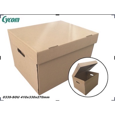 OUTER Storage Box - With Flip Top (410mm x 330mm x 270mm ) 5pcs ...