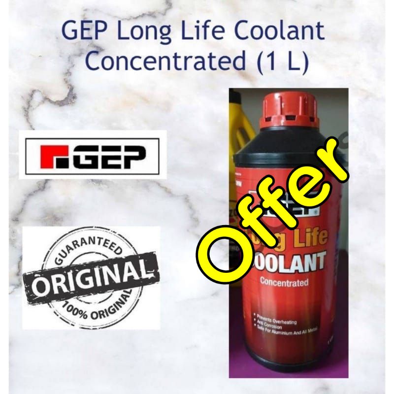 GEP Long Life Coolant Concentrated 1 Litre (RED)👉UMW 100% ORIGINAL 🔥 | Shopee Malaysia