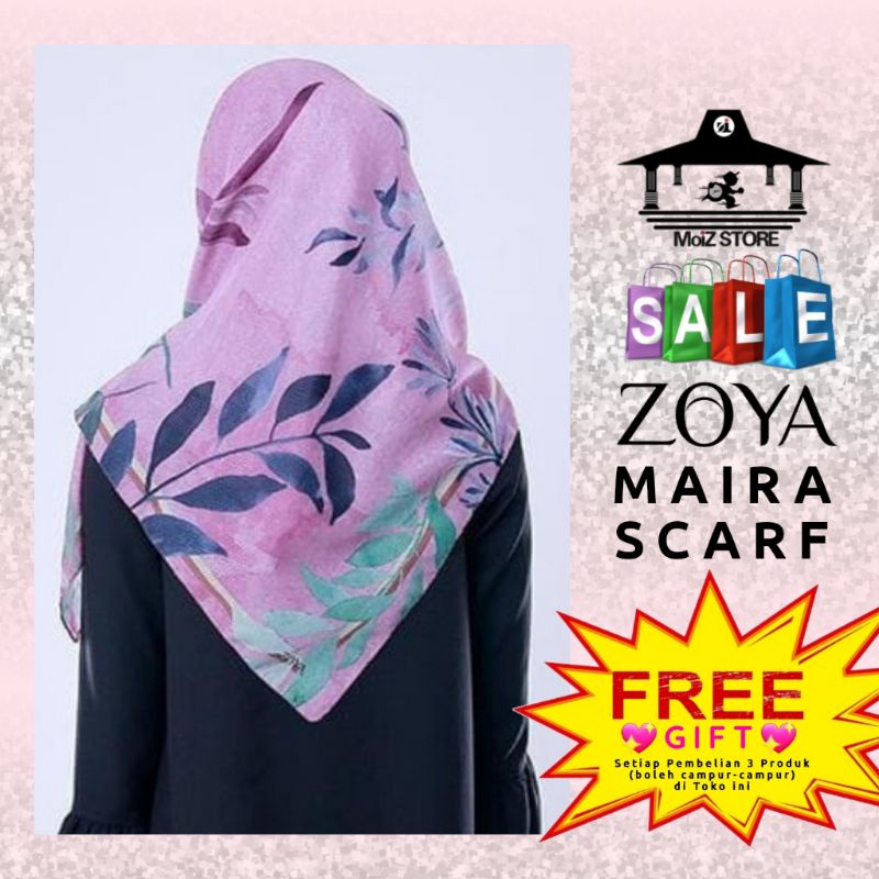 Zoya Maira Scraf Motif Rectangular Veil / Rectangular Hijab / Original ...