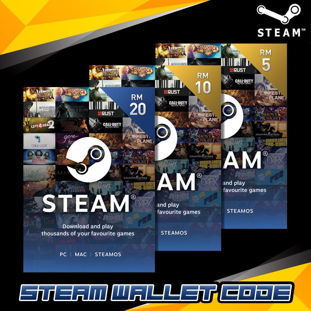 Steam Wallet Code Malaysia | Steam Code | Steam Wallet | Shopee Malaysia
