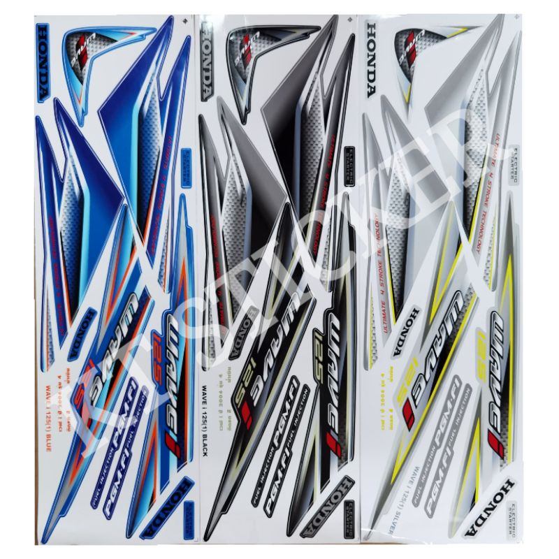 HONDA WAVE 125i (1) BODY STICKER | Shopee Malaysia