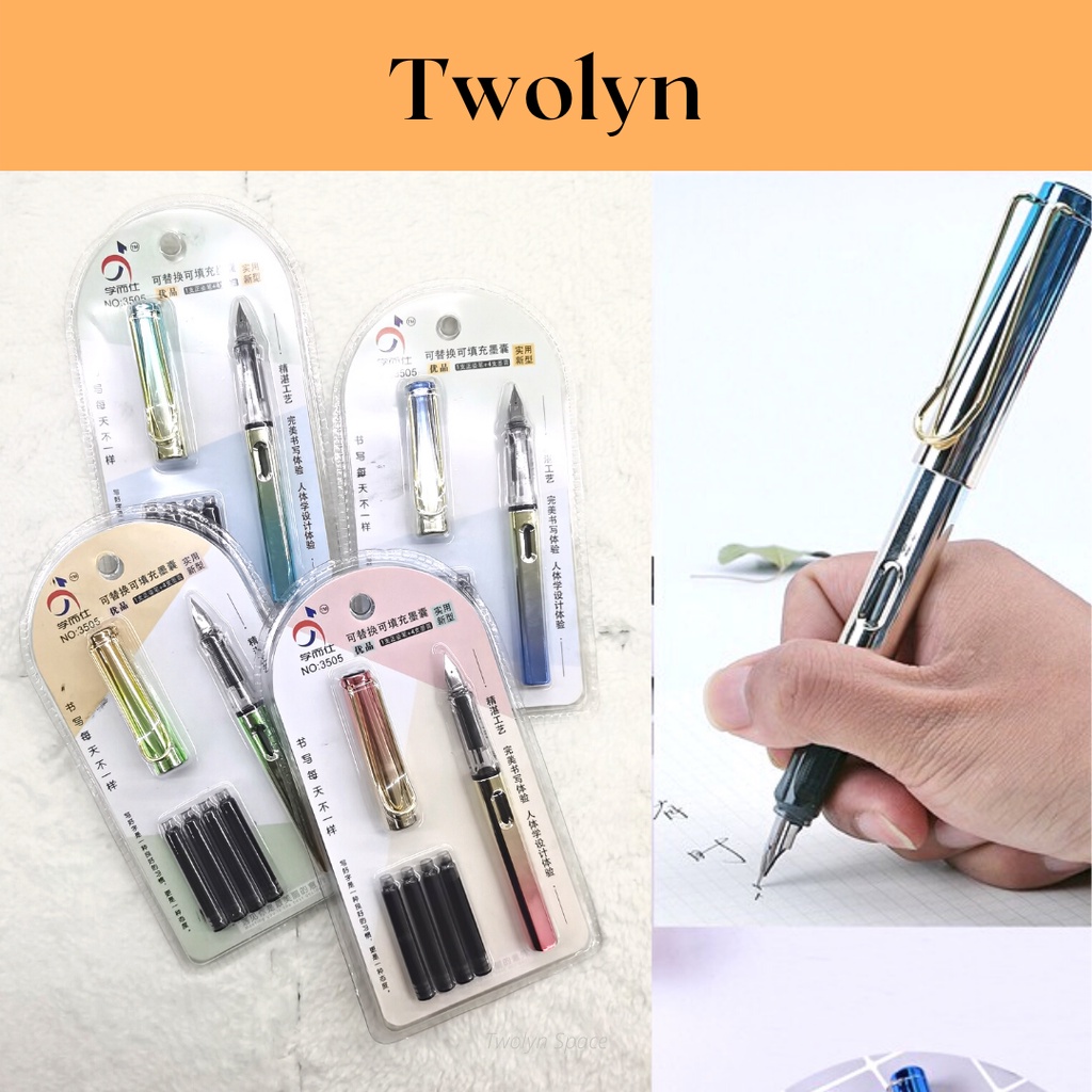[Ready Stock] Fountain Pen Signature Pen Fine Nib Calligraphy Signature ...