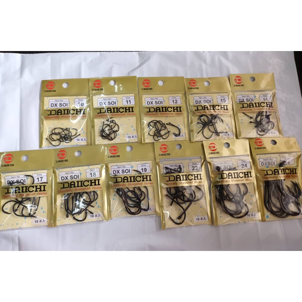 DAIICHI DX SOI CHEMICALLY SHARPENED HOOK | Shopee Malaysia