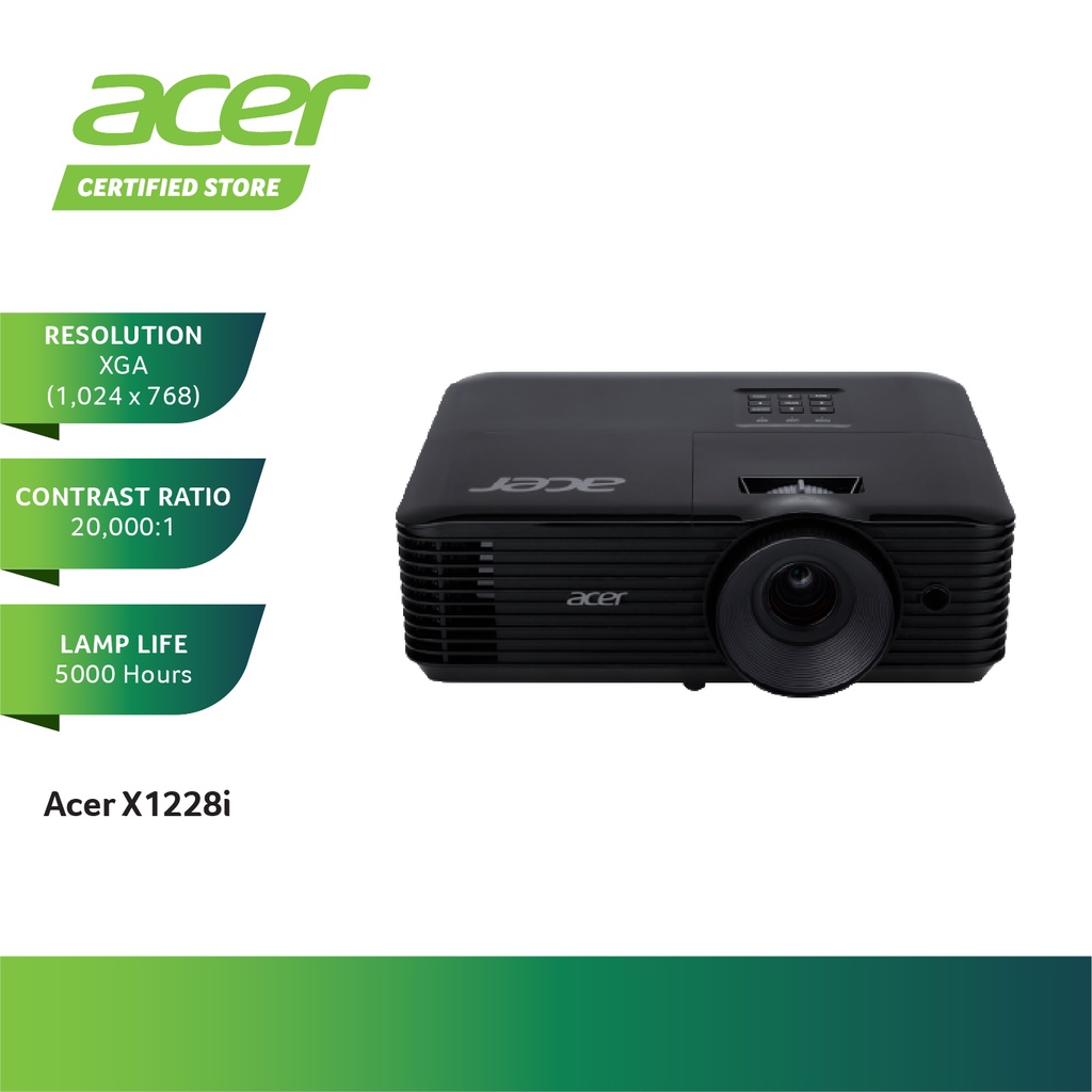 Acer Projector XGA 4500 Lumens Dlp Projector HDMI VGA PORT X1228i ...