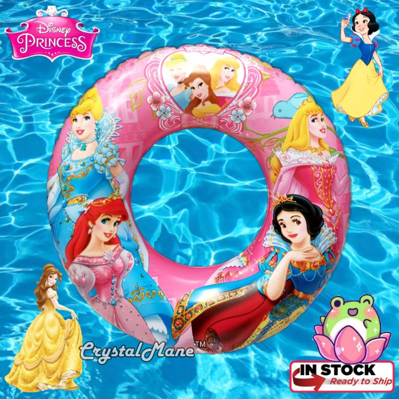 Inflatable DISNEY PRINCESS Design Float Swim Ring Kids Size.Pelampung ...