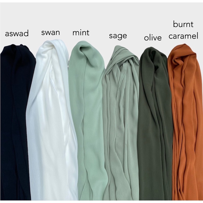 SERINI TEXTURED CHIFFON LUXE (PREMIUM) [NO RESTOCK] | Shopee Malaysia