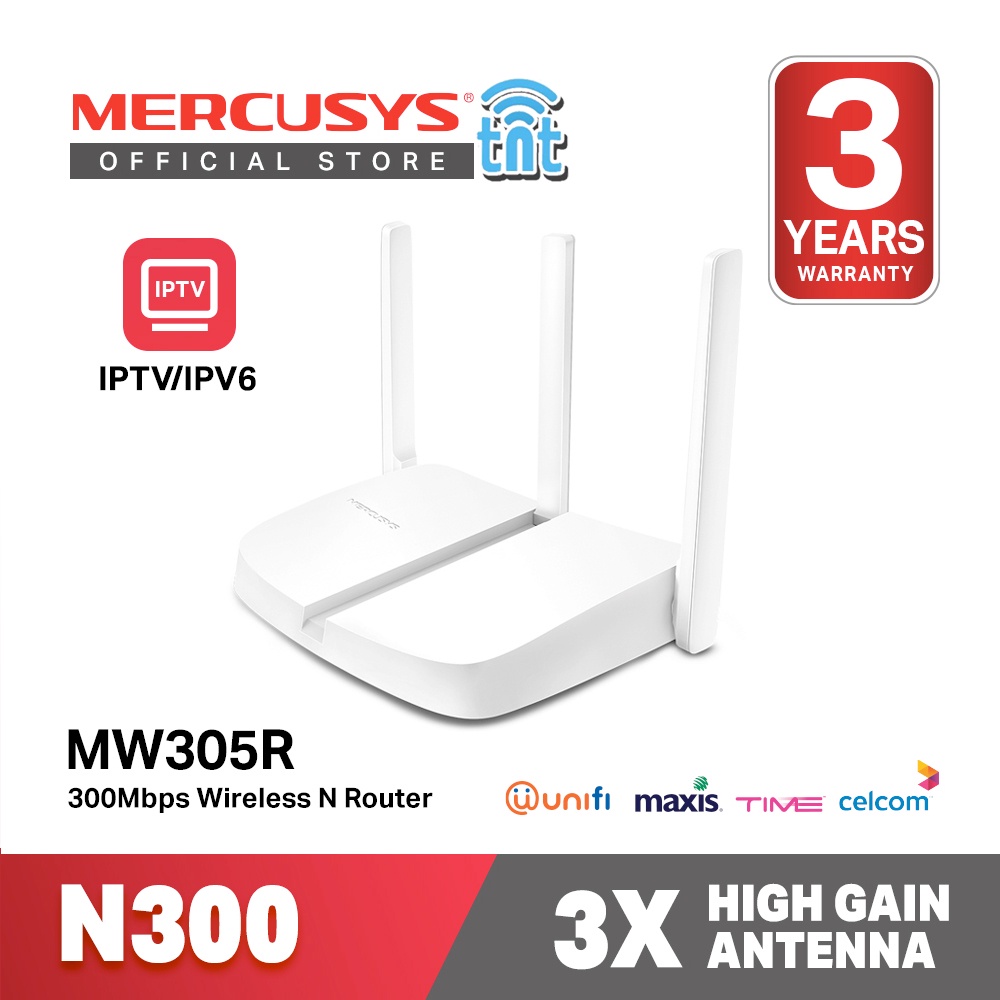 Mercusys MW305R 300Mbps Wireless and Router | Shopee Malaysia