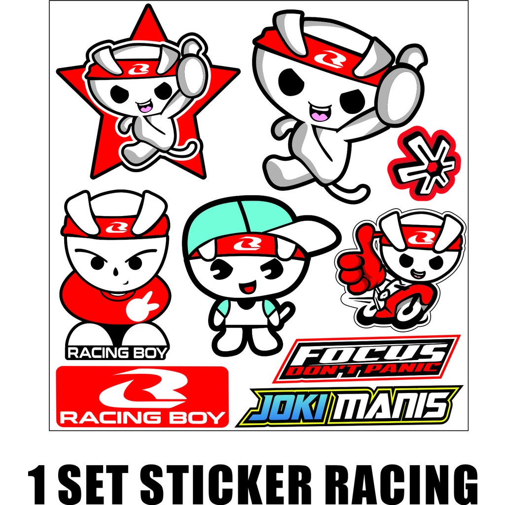 Sticker Package Variation RACING ALL Package Of Motorcycle STICKER ...