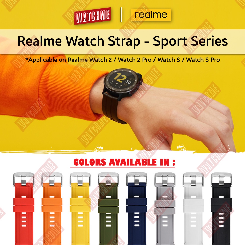 Realme Watch Strap, Sport Series 22mm For Realme Watch 3, 3 Pro, Watch ...