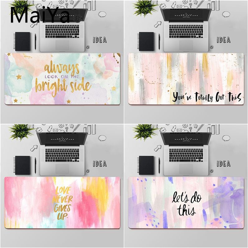 Positive Quotes MousePads Computer Laptop Anime Mouse Mat Free Shipping ...