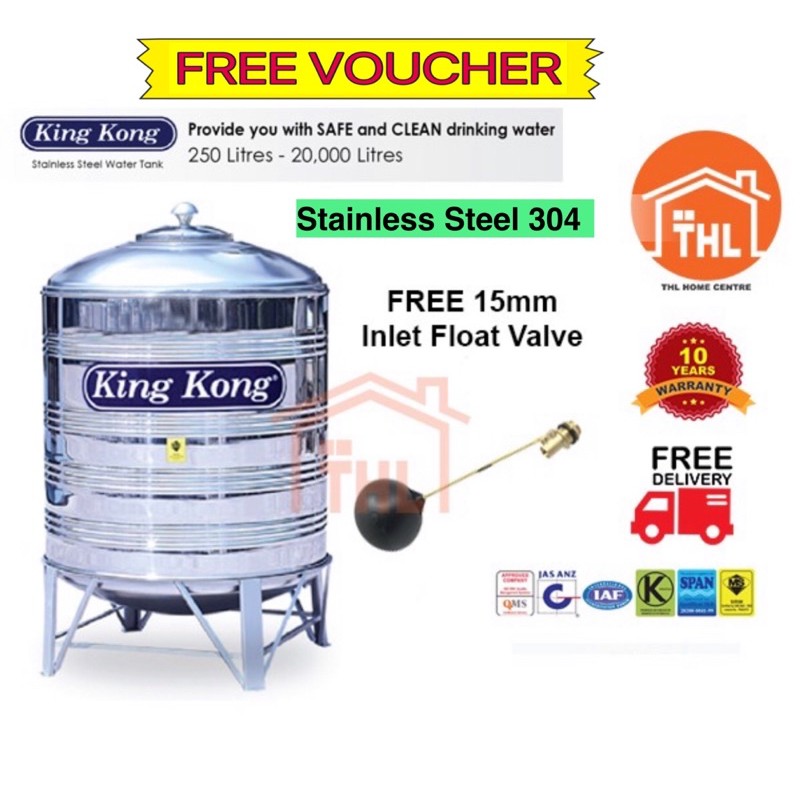 FREE DELIVERY !!! King Kong Stainless Steel SUS304 Water Tank # FREE ...