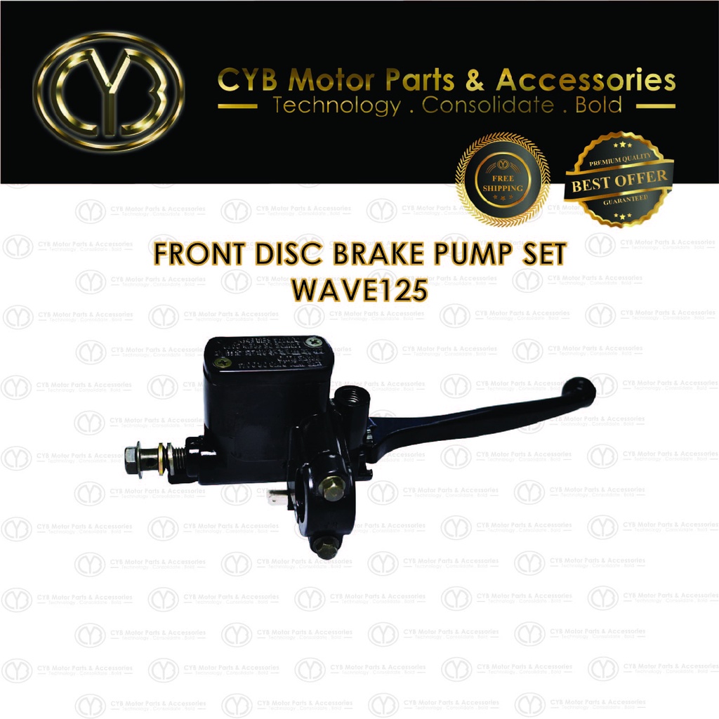 Front Disc Brake Pump Set HONDA WAVE125 Master Lever Pam Brek Cakera ...