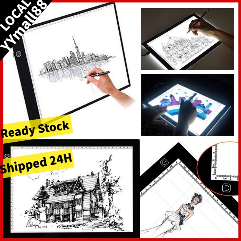 【24H】 LED Copy Board Light Pad Digital Graphic Tablet A3 A4 A5 Light ...