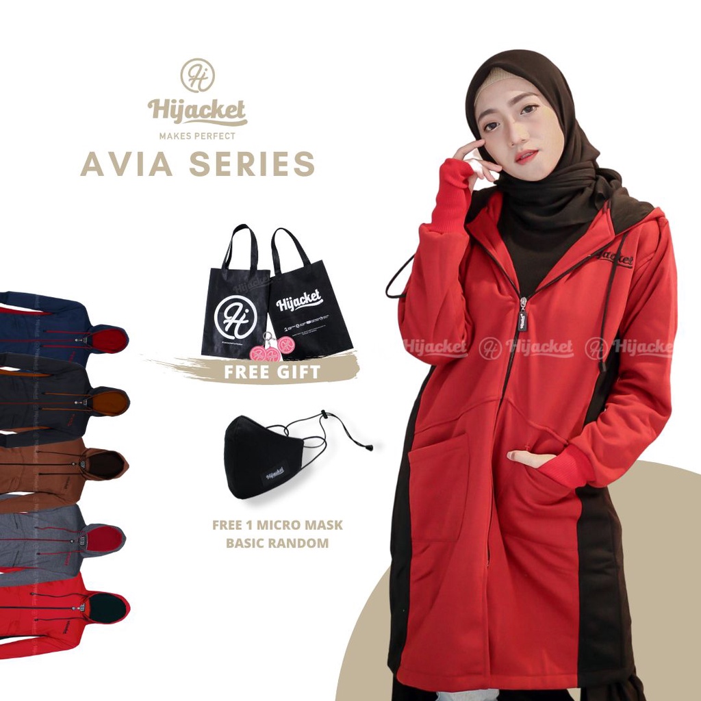 Original Hijacket AVIA ORIGINAL Shari Hijab Muslim Jacket | Shopee Malaysia