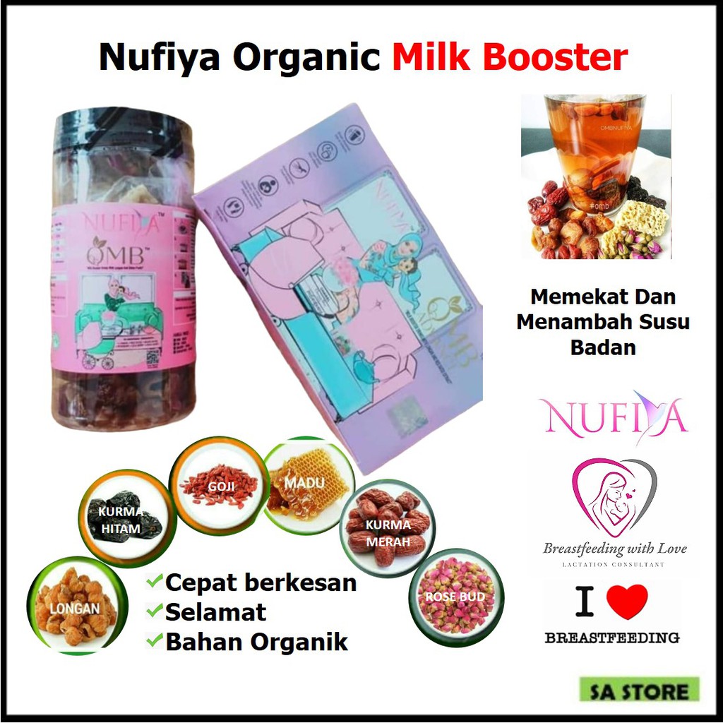 Nufiya Organic Milk Booster / Tambah Susu Badan / susu ibu | Shopee ...