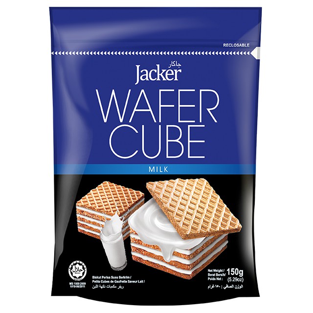 Jacker Wafer Cube Milk 1 Carton (24 x 150g) | Shopee Malaysia