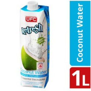 UFC Velvet Fresh Coconut Water Drink, 1 Liter, Product of Thailand ...