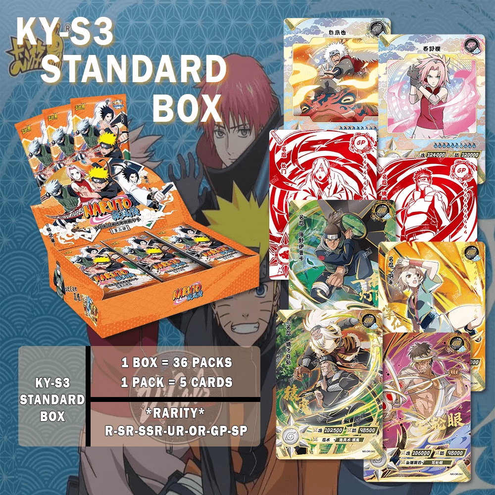 【Card Collection】Original KaYou Naruto Cards Anime Manga Shiny Gold ...
