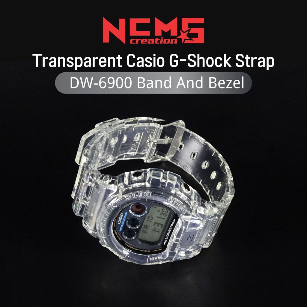 Ready Stock】 [NCMS] Casio G-Shock DW-6900 Transparent Strap Band and ...