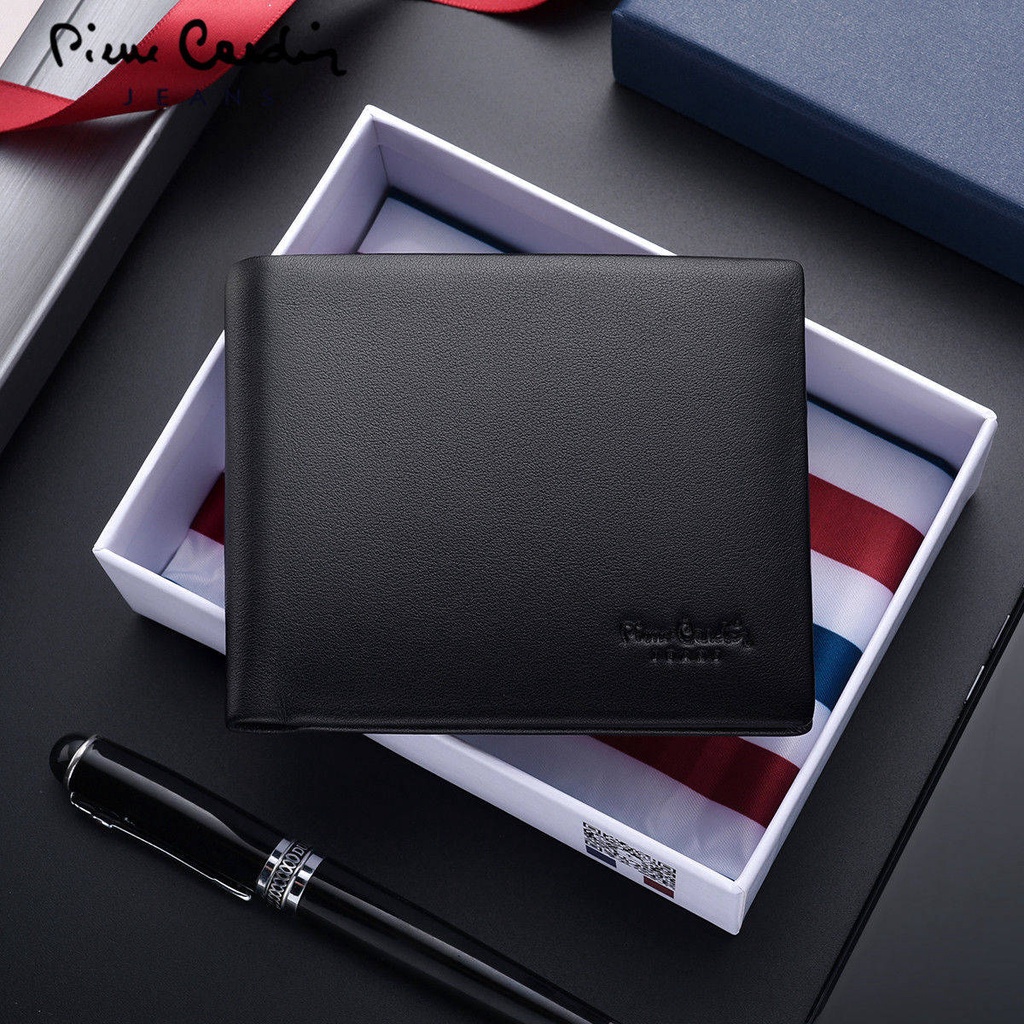 wallet ori leather Hadiah popular pierre cardin multi banyak slot kad ...