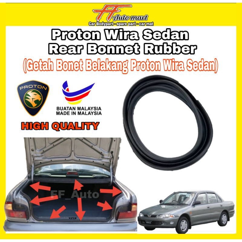 PROTON WIRA SEDAN REAR BONNET RUBBER - WIRA SEDAN BOOT RUBBER - GETAH BONET BELAKANG WIRA SEDAN ...