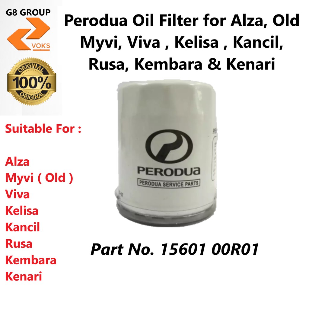 Perodua Oil Filter for Alza, Old Myvi, Viva , Kelisa , Kancil, Rusa ...