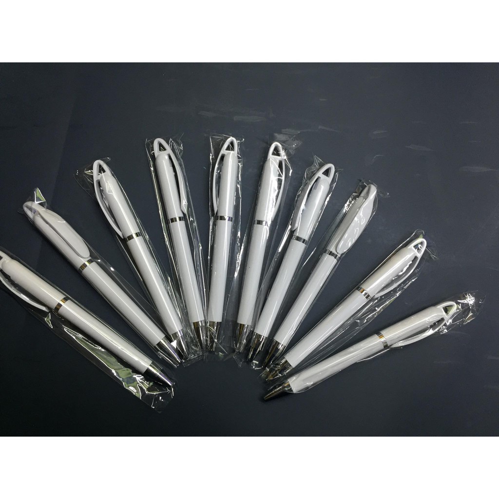 Printable White Ball Pen (12pieces) | Shopee Malaysia