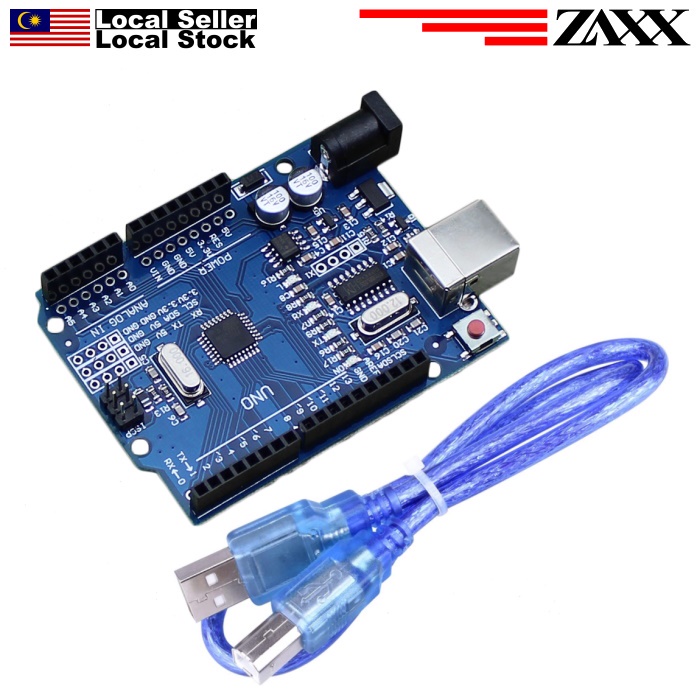 Arduino UNO R3 SMD Atmel ATMEGA328P V3 USB-Serial CH340 Driver with USB ...