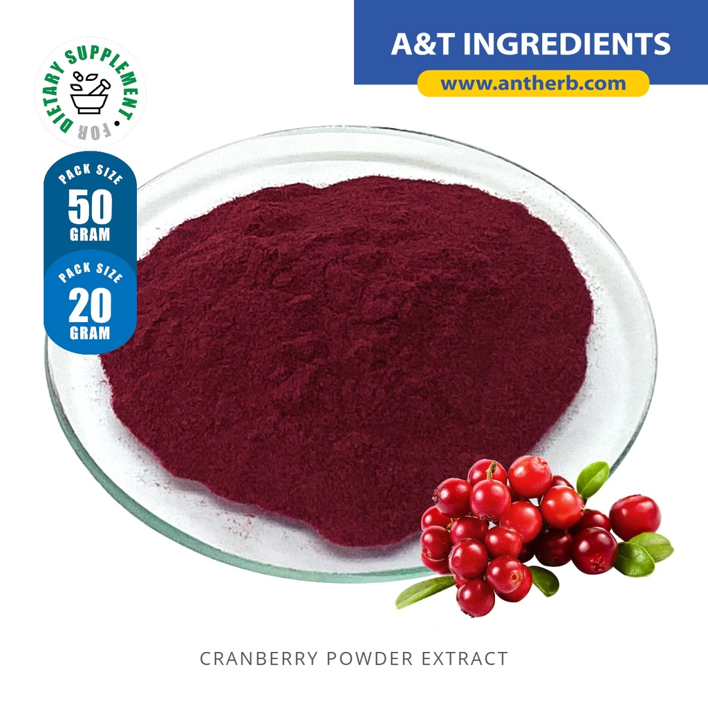 [20g/50g] Cranberry Powder Extract / Serbuk Ekstrak Kranberi - HALAL ...