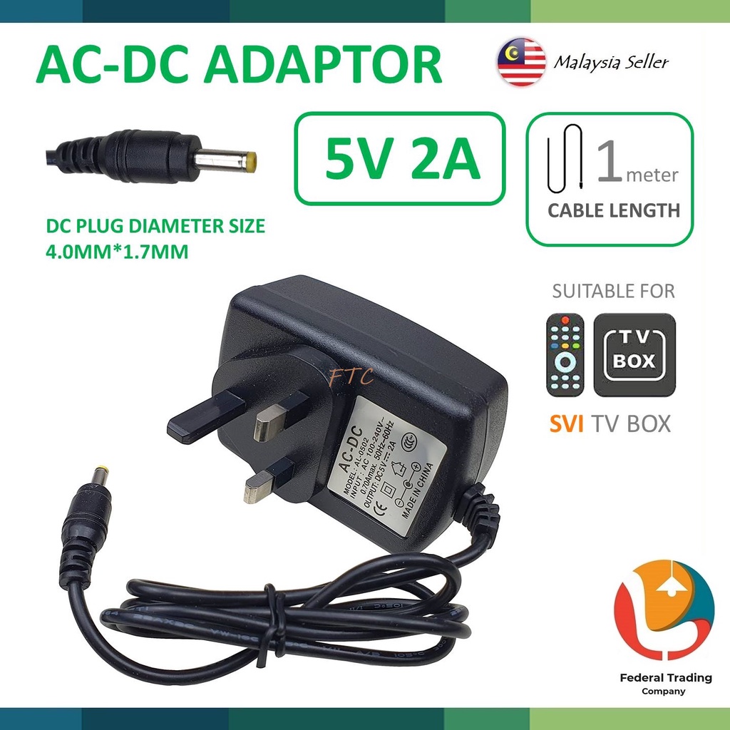 Universal AC 100V-240V To DC 5V 2A Suitable For Tv Box Power Supply ...