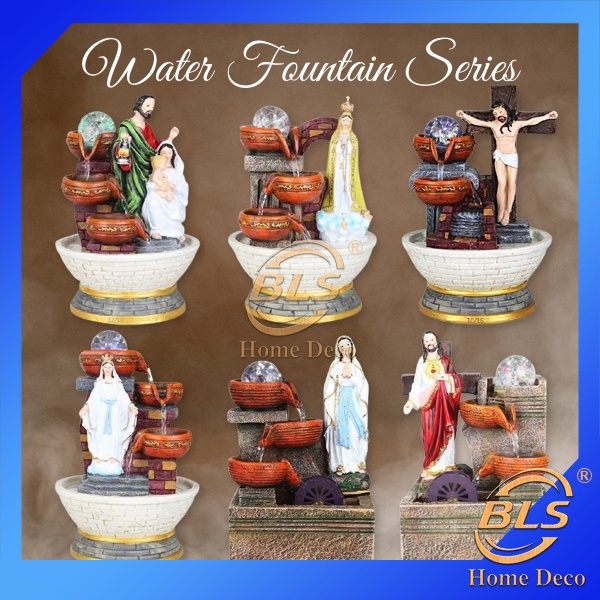 BLS Water Fountain Christian Series Home Decoration Ornament Water ...