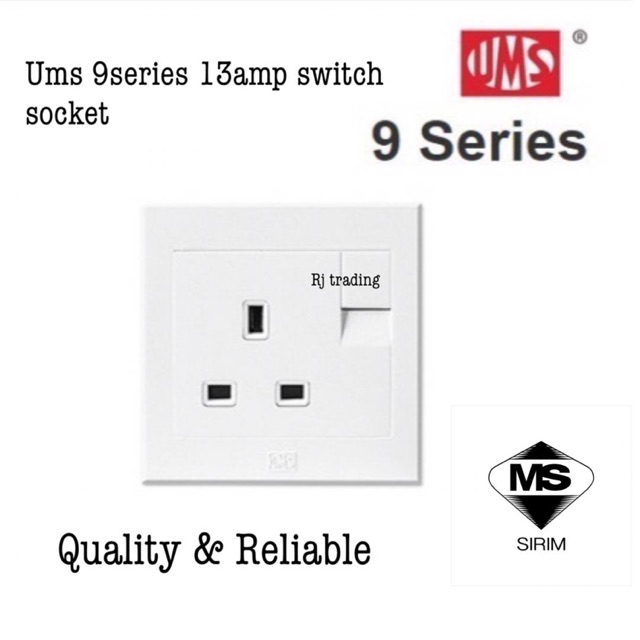 UMS 9series 13amp switch socket | Shopee Malaysia