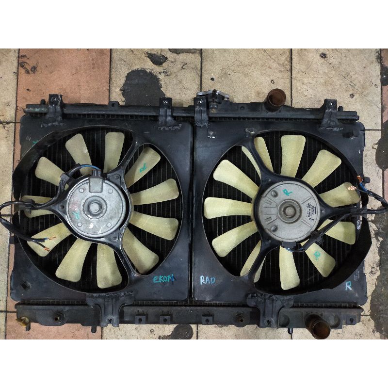 BIG Motor Radiator Fan Kipas High Speed Denso Wira Perdana Evo 3, Honda ...
