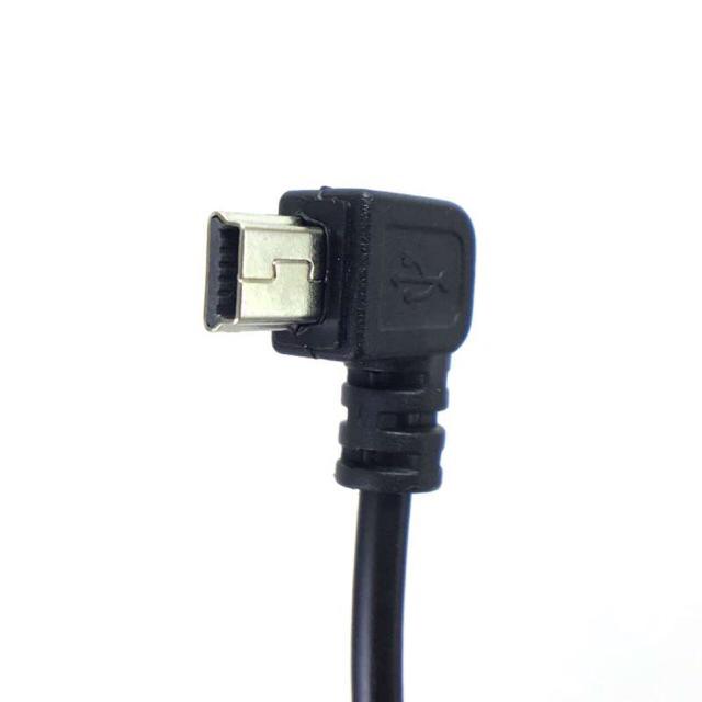 3.5m Mini / Micro USB Left Right Angle Cable for Car DVR Charging Dash ...