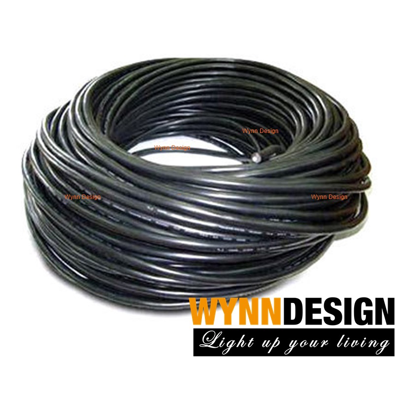 Wynn Design Wire 1 Meter Black Colour Wayar Hitam 1 Meter (Wire per 1 ...