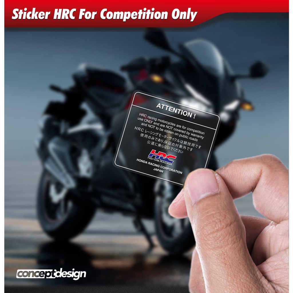 Hrc Sticker For Competition Use Only - Transparent | Shopee Malaysia
