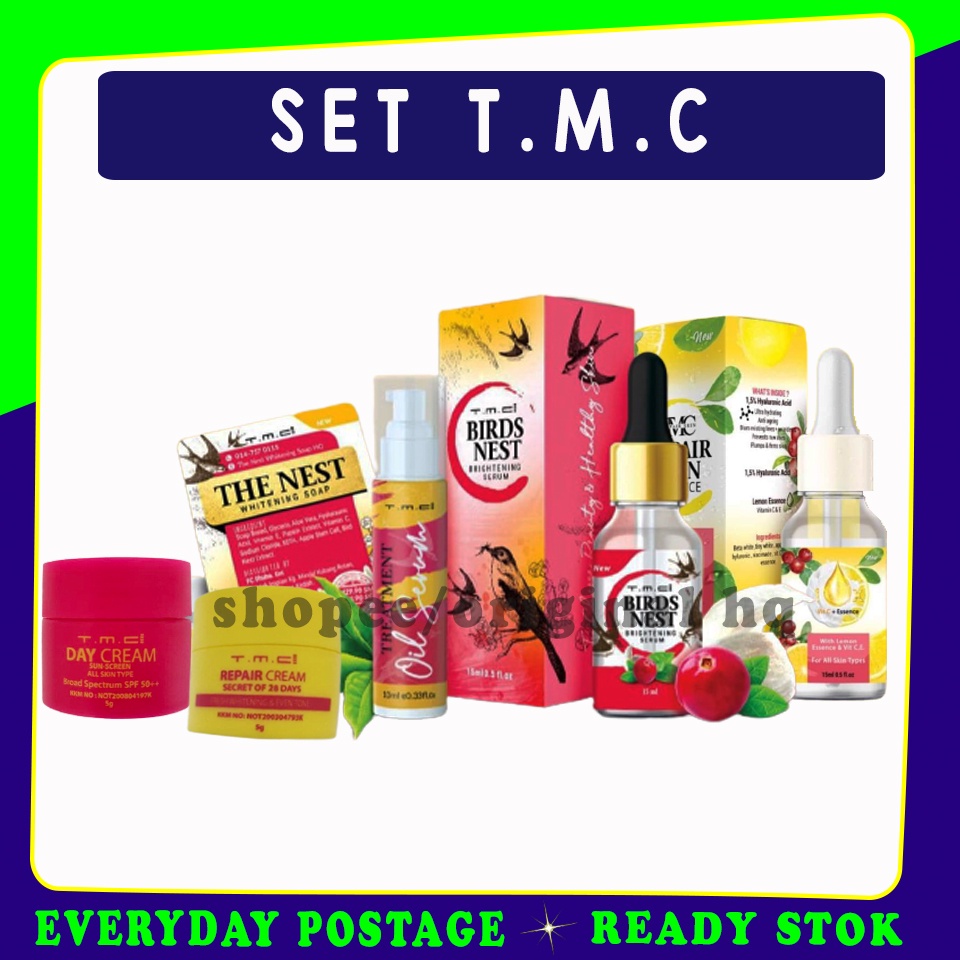 Tmc Repair Skincare Set 5 in 1- Set TMC Harga Promosi 5in1 TMC Repair ...