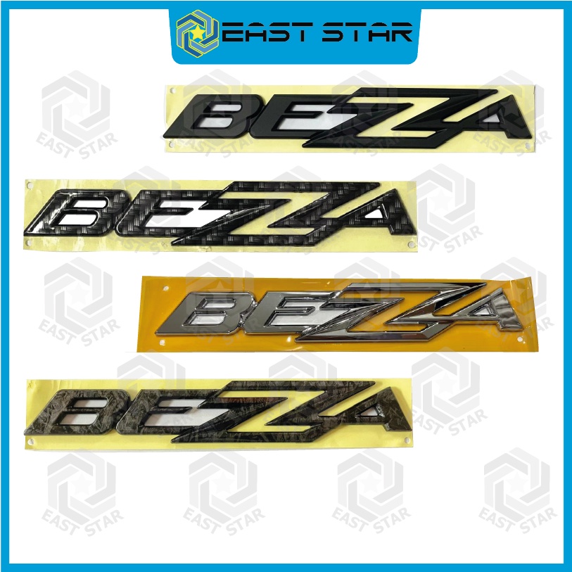 Original Perodua Bezza Logo Emblem Matte Black Carbon Fibre Chrome ...