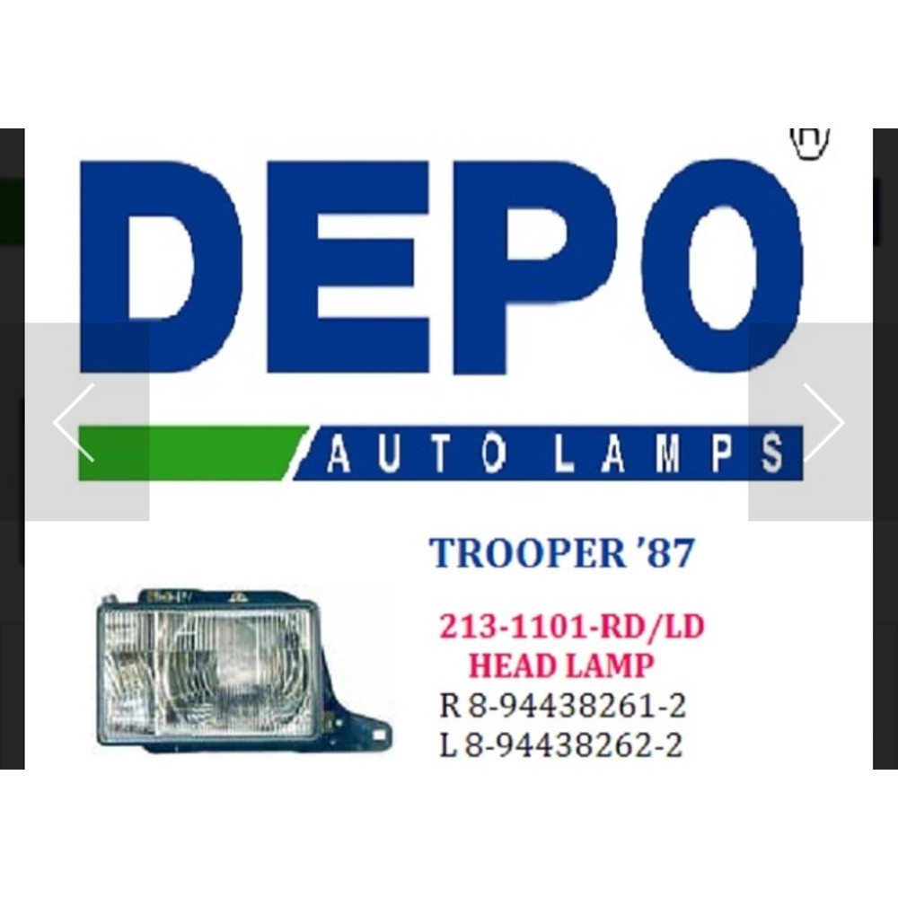 Isuzu TROOPER HEADLAMP Big Lamp | Shopee Malaysia