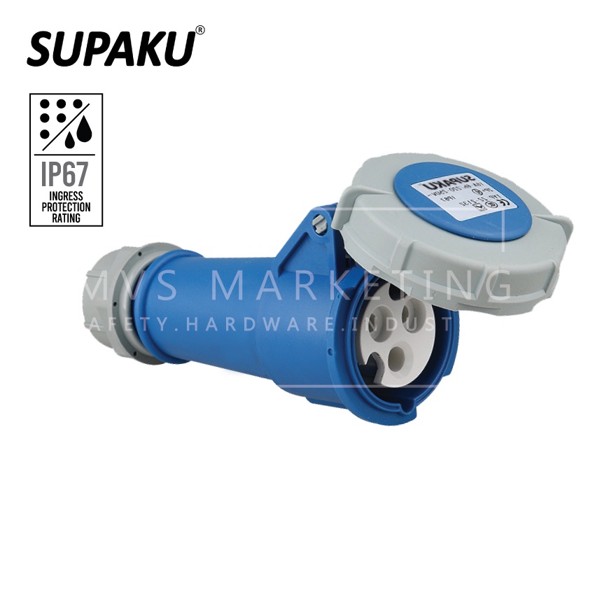 SUPAKU CEE 16A 220-250V WEATHERPROOF IP67 INDUSTRIAL PLUG & SOCKET ...