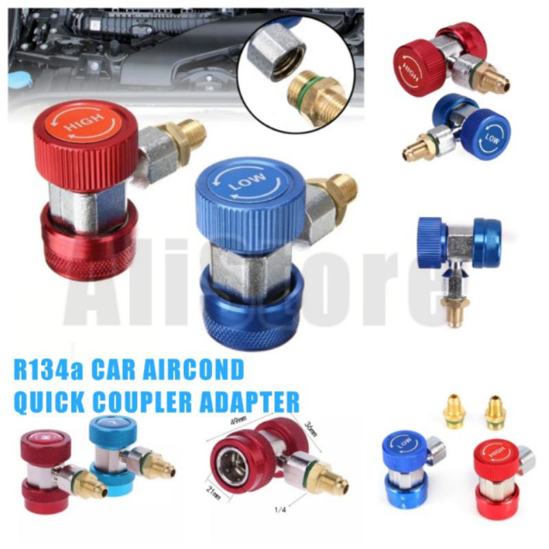 ALi R134a Car Adapter Aircond Penyaman Udara Kereta Aircond Quick ...