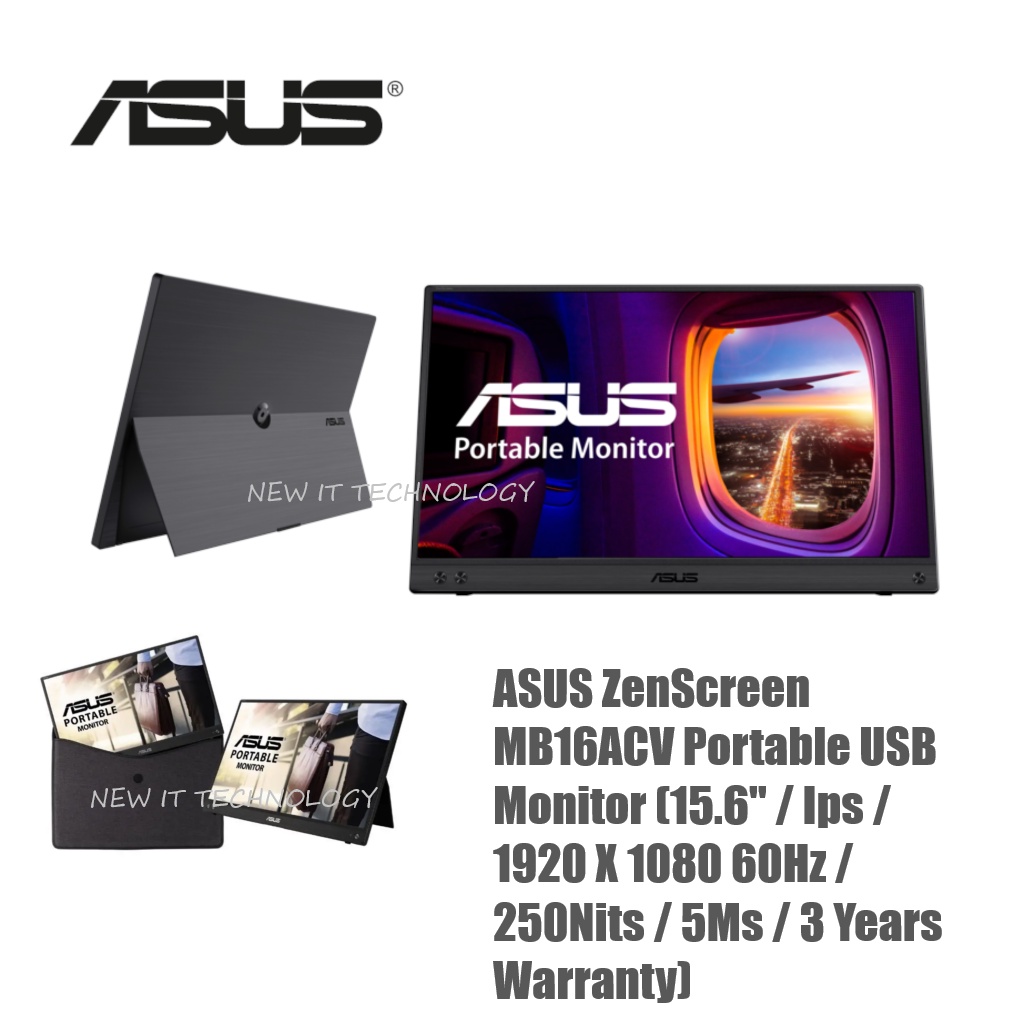 Asus Zenscreen MB166C&MB16ACV&MB16AWP&MB16AMT&MB249C FHD IPS ...