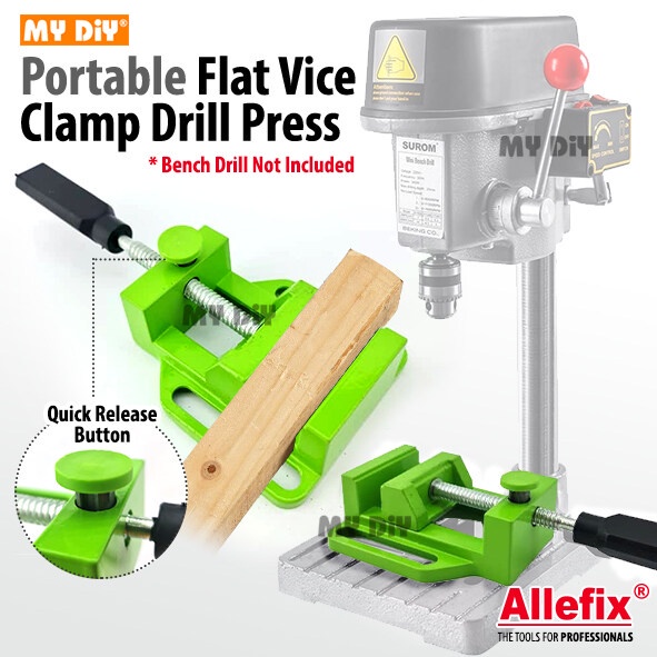 MYDIYHOMEDEPOT - ALLEFIX Quick Release Drill Press Vice Clamp Portable ...