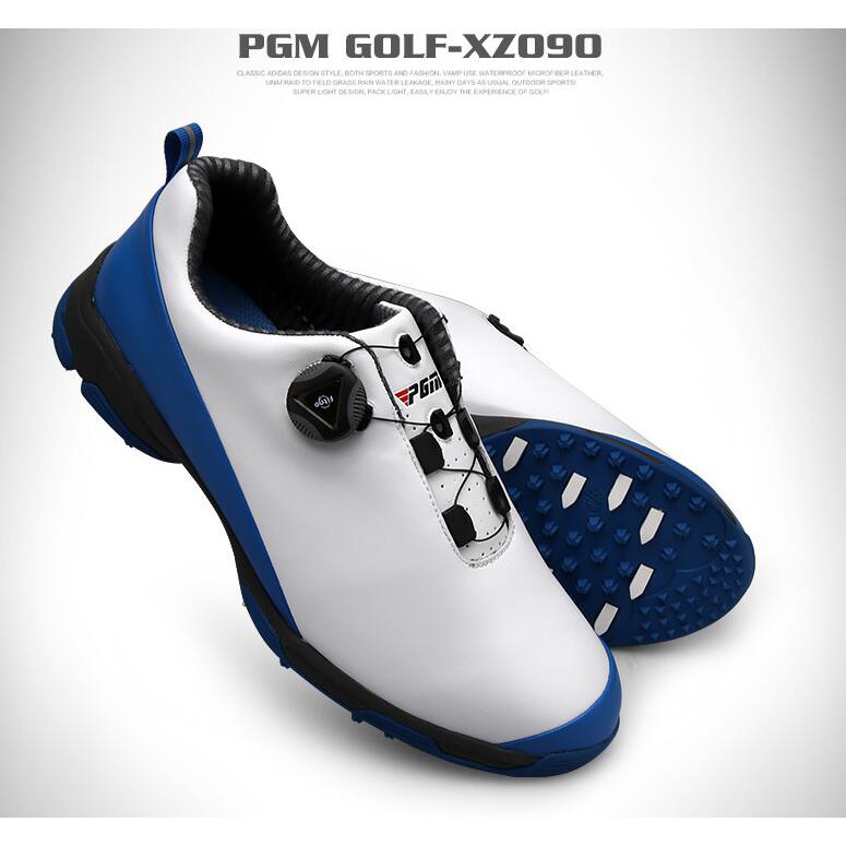 PGM golf men's sneakers waterproof and non-slip rotating shoes buckle ...