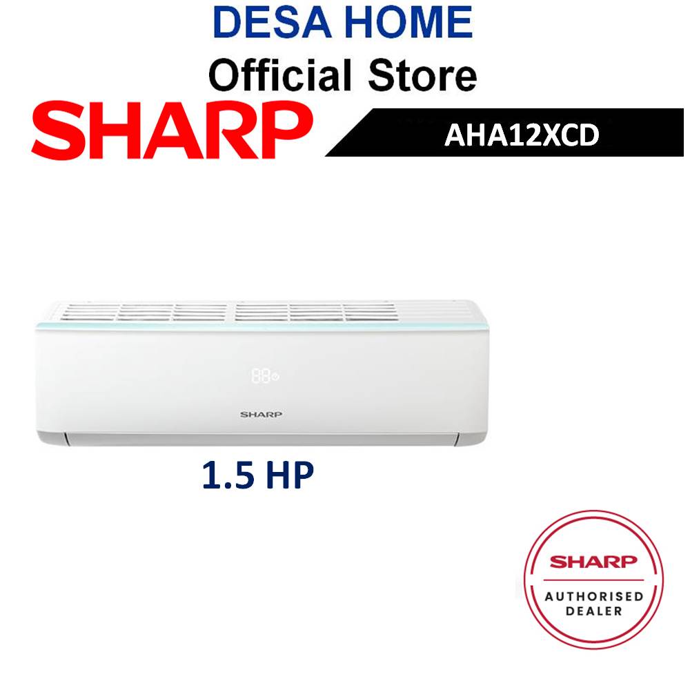 [FREE DELIVERY] SHARP AHA12XCD 1.5HP R32 NON-INVERTER AIR COND | Shopee Malaysia