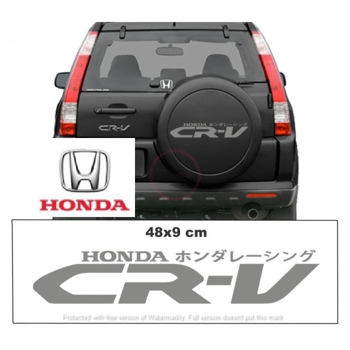 CFS258 Honda Crv Cr-V Rd1 Rd2 Rd3 Spare Tyre Stiker Sticker Vinyl Decal ...