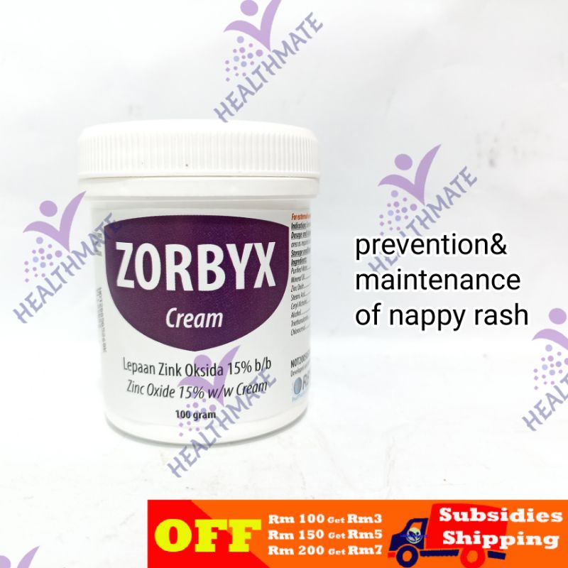 Zorbyx Zinc Oxide 15%w/w Cream (100G) | Shopee Malaysia