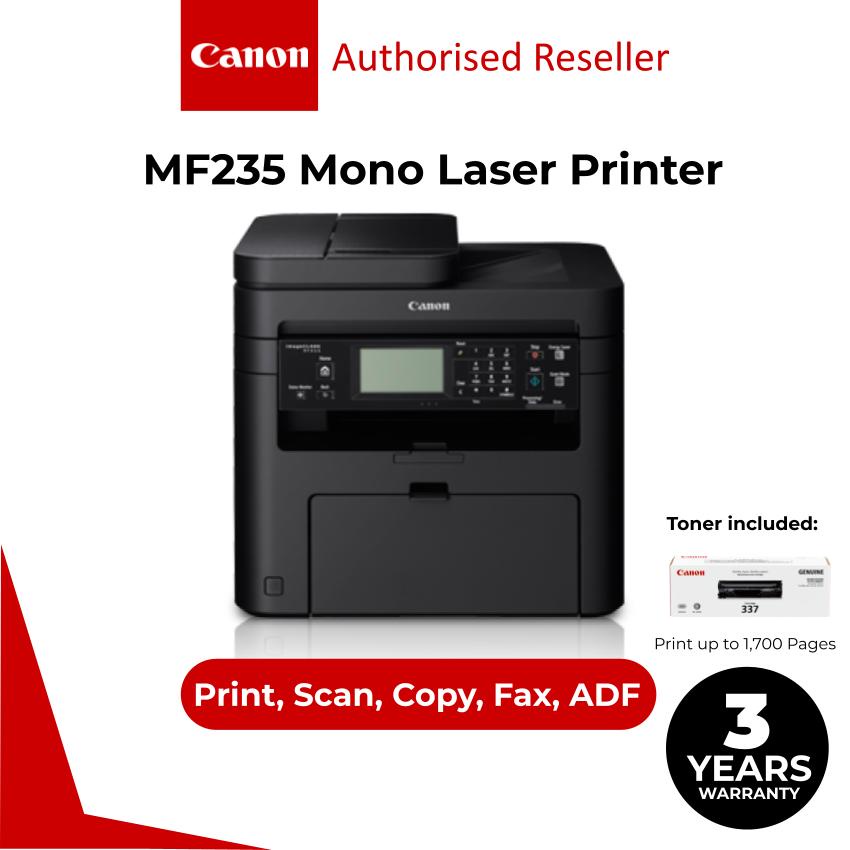 CANON imageCLASS MF235 Monochrome Compact 4in1 Print / Scan / Copy ...